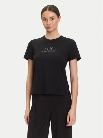 A|X Armani Exchange T-Shirt XW001345 AF16356 UC001 Schwarz Regular Fit