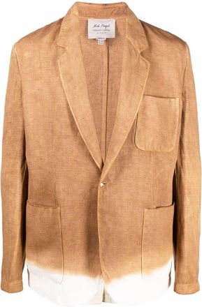 Federico Curradi blazer à col cranté - Tons neutres