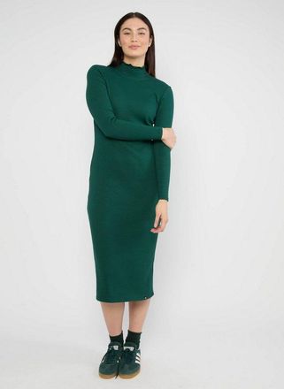 Blutsgeschwister Midikleid - enganliegendes Ripp-Kleid - Maxi-Kleid - Strickkleid einfarbig