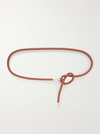 Gabriela Hearst Rope Woven Leather Belt - Brown