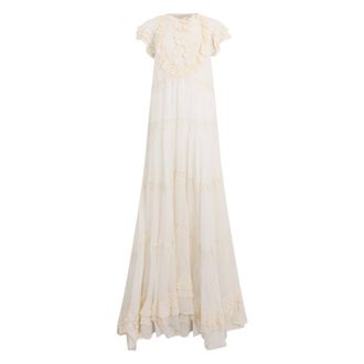 Philosophy di Lorenzo Serafini Femme, Robes, Blanc, Taille: 36 FR Robe Longue