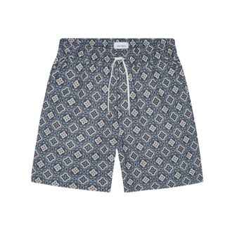 Les Deux Harry Arabesque AOP Shorts - - Swimwear - Herren - Blau - S