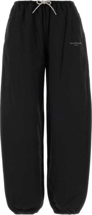 Alexander Wang Femme, Pantalons, Noir, Taille: 42 FR Tech Jersey Joggers