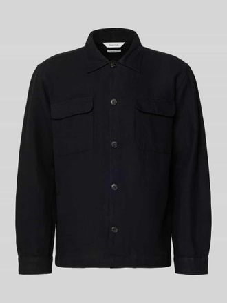 Selected Relaxed Fit Hemdjacke aus Leinen-Baumwoll-Mix Modell LEROY
