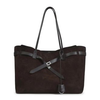 Balenciaga Shopper & Totes - Spacious Brown Suede Shoulder Bag With Crossed Str - Gr. unisize - in Schwarz - f&uuml;r Damen