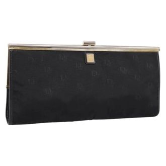 Dior Pre-owned Trotter Canvas Clutch - - Pre-owned - Damen - Schwarzk - ONE SIZE
