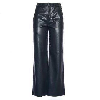 Max Mara Femme, Pantalons, Bleu, Taille: 38 FR Pantalon Large Enduit Blu Marino