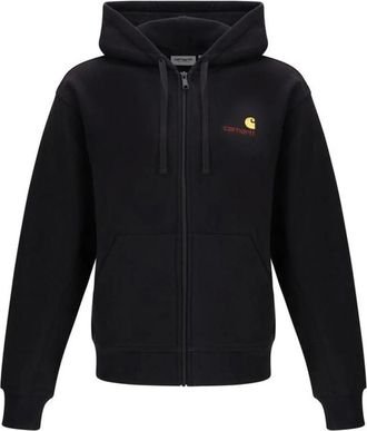 Carhartt Work in Progress Homme, Sweatshirts et sweats &agrave; capuche, Noir, Taille: L Sweat &agrave; capuche en coton avec fermeture &eacute;clair et poches
