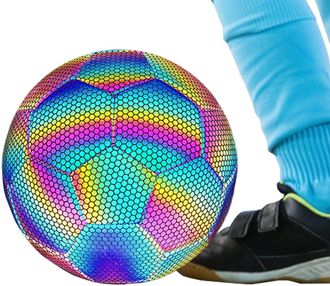 Generico Gl&auml;nzender Fu&szlig;ball, reflektierender Fu&szlig;ball, Allwetter-Fu&szlig;ball, im Dunkeln, reflektierend und hell, erleben die Aufregung mit unserem Intermitte