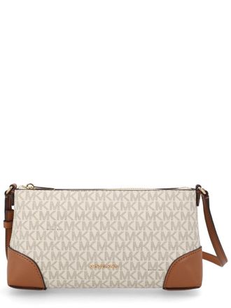 Michael Michael Kors Womens Shoulder Bag With Logo Beige 89.pvc