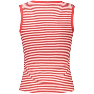 Tommy Hilfiger Striped Cotton Tank Top - Red
