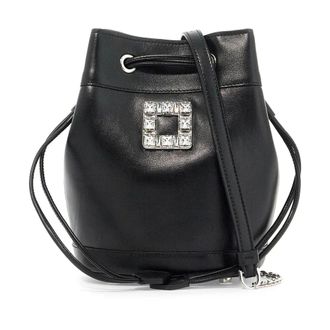 Roger Vivier Femme, Sacs, Noir, Taille: ONE Size Mini sac seau avec boucle en cristal