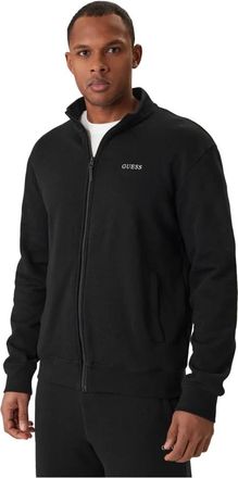 Guess Homme, Sweatshirts et sweats &agrave; capuche, Noir, Taille: 2XL Veste sport ML zipp&eacute;