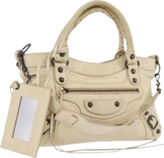 Balenciaga Sac &agrave; main vintage doccasion - Femme - Pre-owned - Beige - Taille: ONE Size