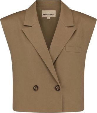 Harper & Yve Esmee Gilet - - Jackets - Damen - Beige - M