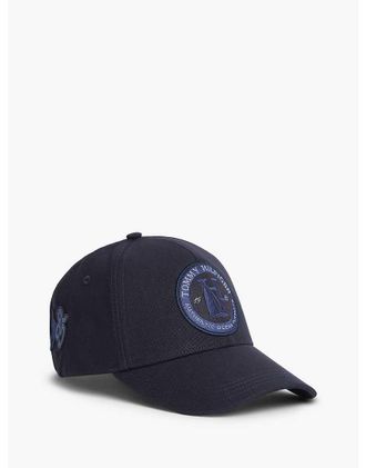 Tommy Hilfiger Baseballkappe in Dunkelblau mit sechs Bahnen und Logo-Aufn&auml;her
