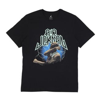 Nike Jordan Homme, Tops, Noir, Taille: M T-shirt Graphique Noir | Mousse Menthe Manches Courtes