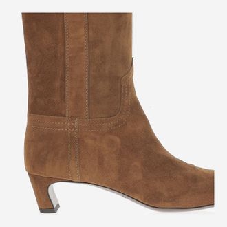 Sartore Womens Boots Suede Leather Brown