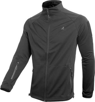Ace Schakal Veste Softshell Slim Fit - Veste dextérieur pour le cyclisme, la randonnée et le trekking - robuste et sportive - Noir - 3XL