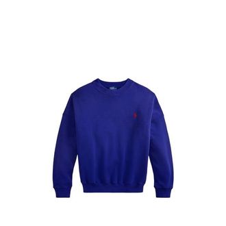 Polo Ralph Lauren Pull &agrave; logo en coton m&eacute;lang&eacute;