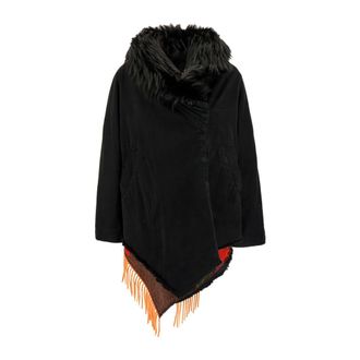 Bazar Deluxe Stilvolle Pelzjacken f&uuml;r Frauen - - Jackets - Damen - Schwarzk - 2XS