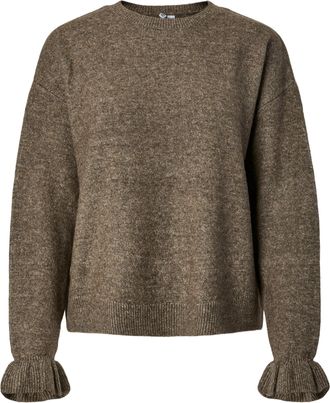 Pieces Pcsally Ls Frill Cuff Knit Noos Bc