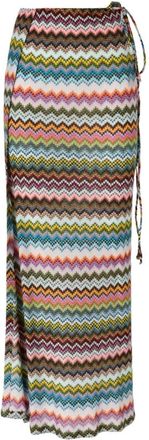 Missoni Femme, Jupes, Multicolore, Taille: 42 FR Zigzag Wrap Skirt
