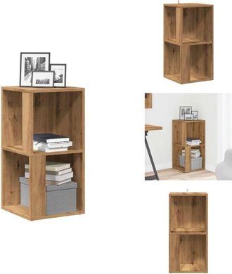 vidaXL Eckregal Artisan-Eiche 33x33x67 cm Holzwerkstoff - Eckregal - Eckregale - Eckschrank - B&uuml;cherregal