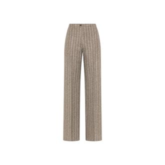 Seventy Gerade Hose aus Wollmischung - - Trousers - Damen - Grau - S