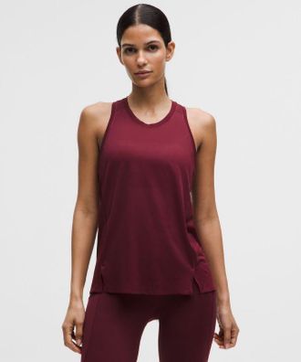 lululemon D&eacute;bardeur Fast and Free Bandes perfor&eacute;es pour Femmes - Burgundy - Taille XL