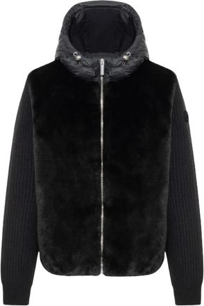 Colmar Hybrid Faux Fur Jacke - - Sport - Damen - Schwarzk - M