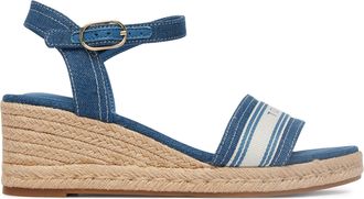 Tommy Hilfiger Espadrilles Tommy Hilfiger Mid Wedge Espad Webbing FW0FW09230 Blau