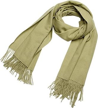 DonDon Écharpe femme hiver chaud et large Châle Etole Foulard 200 x 70 cm - Vert