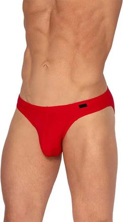 Olaf Benz Herren Slip rot Mikrofaser unifarben