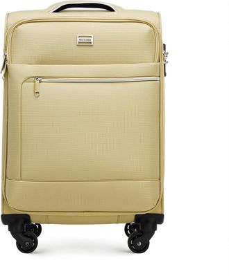 Wittchen MIRA Line Kabinenkoffer Handgep&auml;ck Kabinengep&auml;ck Weichgep&auml;ck Kleines Gep&auml;ck Reisekoffer aus Polyester Tragegriff Teleskopgriff Vier Lenkrollen TSA Kom