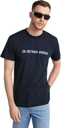 G-Star G-Star Homme T-Shirt Corporate Script Logo, Bleu (salute D25675-336-C742), XXL