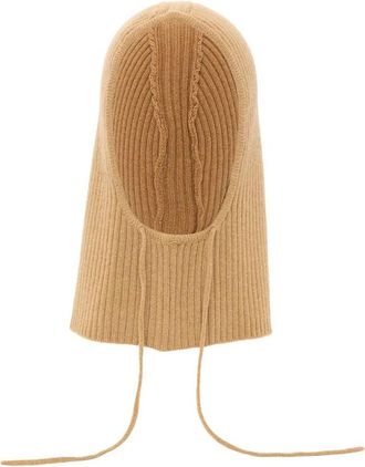Yves Salomon Femme, Accessoires, Beige, Taille: ONE Size Ushanka en flanelle et fourrure de renard
