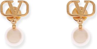 Valentino Garavani Femme, Accessoires, Multicolore, Taille: ONE Size VLogo Signature Pearl Earrings