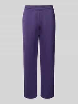 Review Straight Fit Sweatpants aus Baumwoll-Mix mit Label-Detail