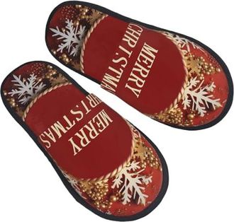 Generic Chaussons Joyeux Noël Aussi Anti Odeur Pantoufles Portative Slippers Pour Hiver DIntérieur Unisex L