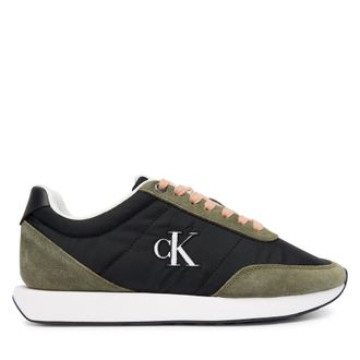 Calvin Klein Sneakers Calvin Klein Retro Runner Lace Up Nylon Mg YW0YW01990 Schwarz