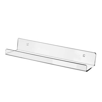 DOITOOL Moderner Schwebender Wandregal aus Transparentem Acryl Wandmontiertes Display Regal f&uuml;r B&uuml;ro und Wohnzimmer Robustes Kratzfreies Wandboard zur Stilvol