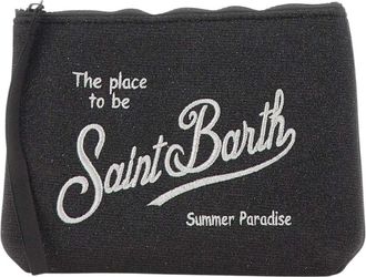 MC2 Saint Barth Femme, Sacs, Noir, Taille: ONE Size Aline Lurex Pouch