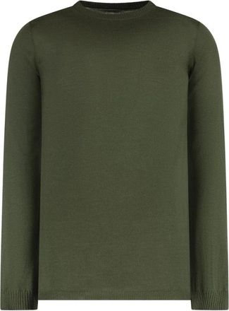 Rick Owens Homme, Pulls, Vert, Taille: S Tricot &agrave; col rond