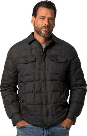JP1880 Herren gro&szlig;e Gr&ouml;&szlig;en &Uuml;bergr&ouml;&szlig;en Menswear L-8XL Steppjacke, Hemdkragen, 4 Taschen, Tall anthrazit 4XL 823533110-4XL
