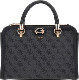 Guess Orlina Logo Society Satchel Coal Logo