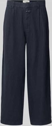 Closed Straight Fit Leinenhose