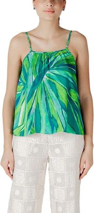 Only Only, Femme, Tops, Vert, Taille: 42 FR Onlalma Life VIS Ella Singlet AOP