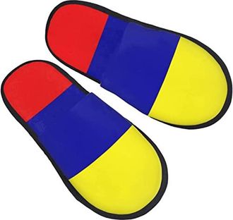 Generic Chaussons Femme Homme Drapeau Colombie Chaud Chaussons Peluche Chausson DHiver Confort Chaussures DInt&eacute;rieur Pour Ext&eacute;rieur Voyager Int&eacute;rieur L
