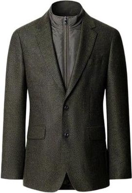 Hackett Veste de tailleur droite en laine m&eacute;lang&eacute;e